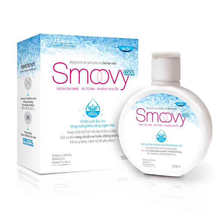 Dung dịch vệ sinh phụ nữ Smoovy sạch dịu nhẹ, kháng khuẩn